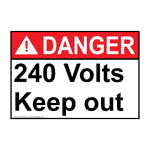 Electrical - ANSI Voltage & Shock Hazard Signs and Labels