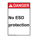 Electrical - ANSI Static & Grounding Signs and Labels