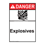Chemical - Explosives Signs and Labels