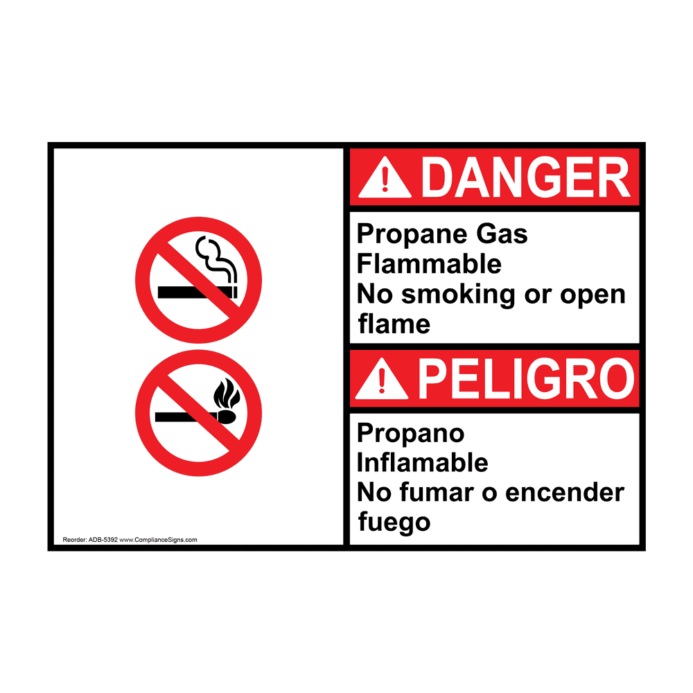 Propane Safety Signs