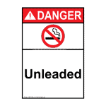 Chemical - Unleaded Gasoline SDS Signs and Labels