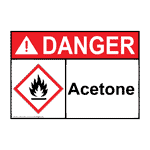 Chemical - Acetone SDS Signs and Labels