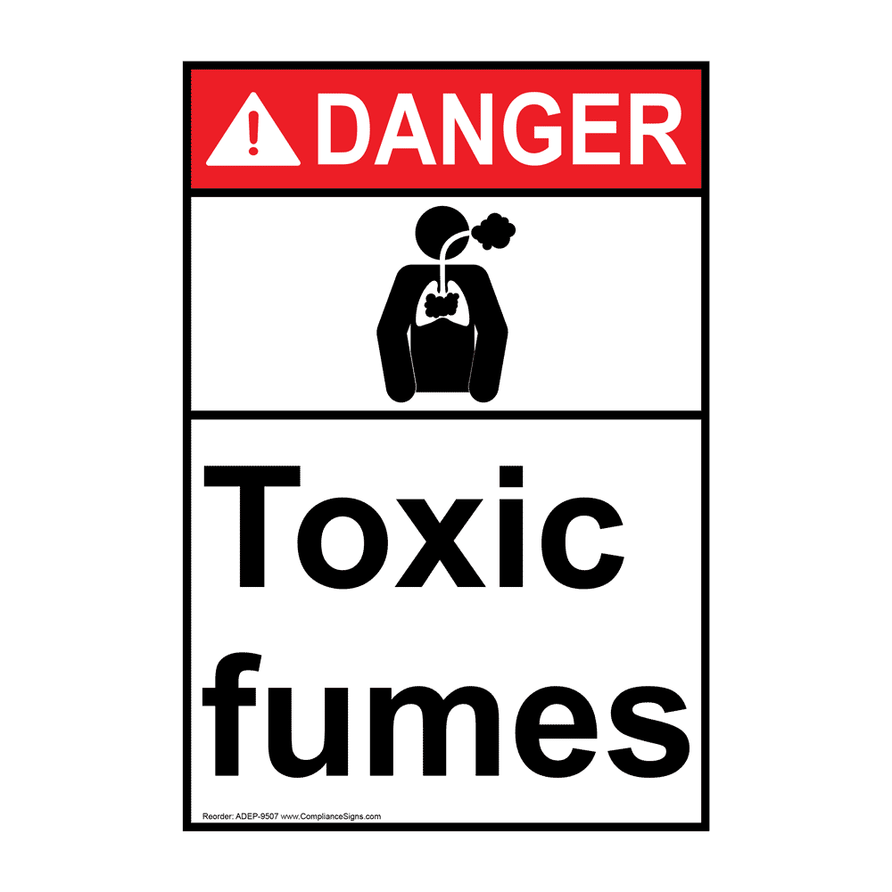Toxic Fumes Warning Sign