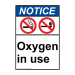 Oxygen Safety Signs from ComplianceSigns.com