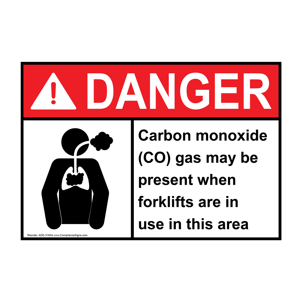 ANSI Hydrogen Compressed Flammable Gas Sign AWE-33518