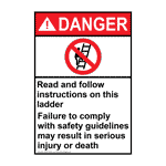 Industrial Notices - ANSI Ladder / Scaffold