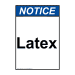 Medical - Latex Allergy Signs and Labels