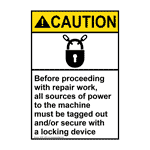Industrial Notices - ANSI Lockout Tagout