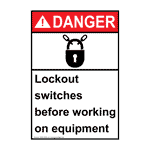 Industrial Notices - ANSI Lockout Tagout