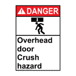 Industrial Notices - Crush Hazard Signs and Labels