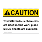 Chemical - MSDS / Right to Know Signs and Labels