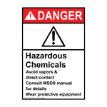 Chemical - MSDS / Right to Know Signs and Labels