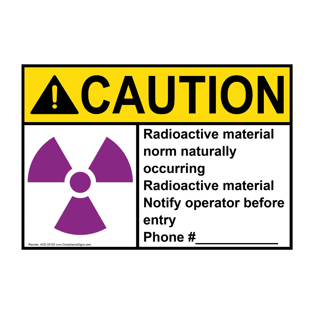 Radioactive Material Sign