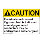 Electrical - ANSI Static & Grounding Signs and Labels