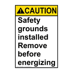 Electrical - ANSI Static & Grounding Signs and Labels