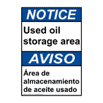 Chemical - Used / Waste Oil Signs and Labels