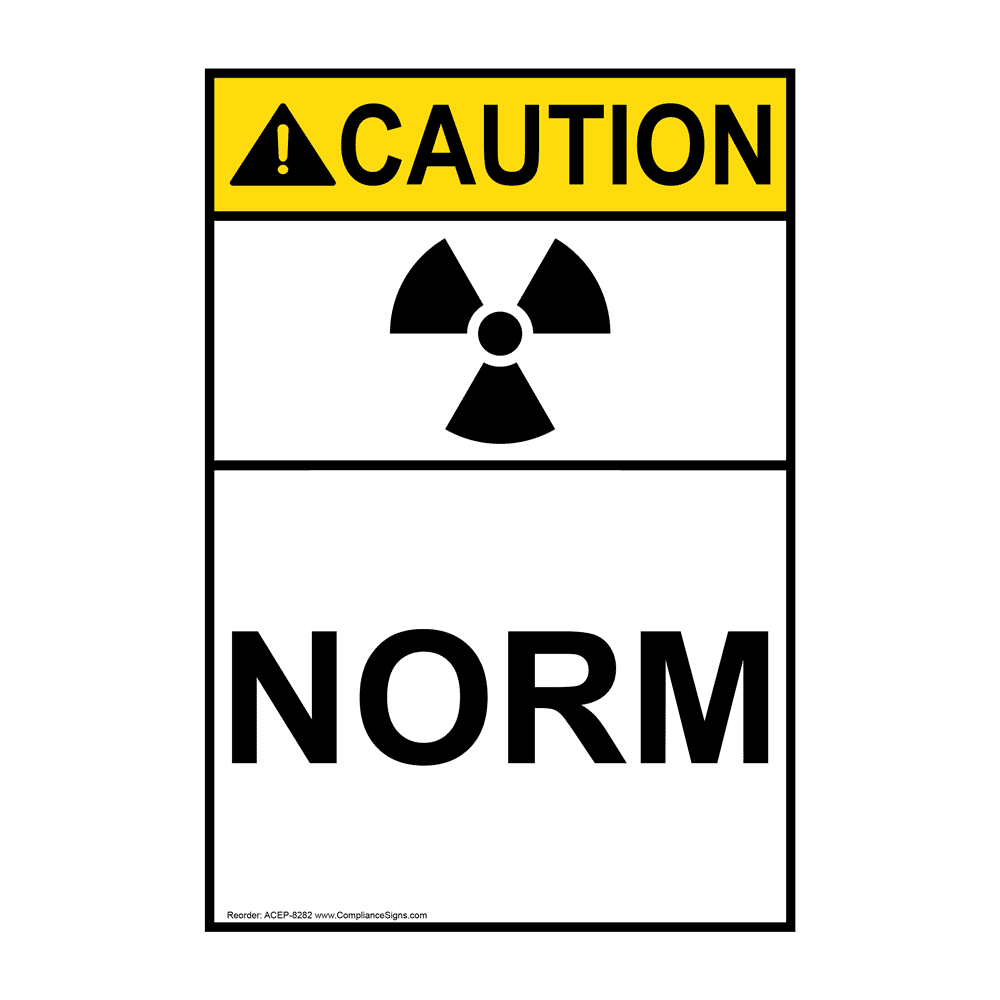 ANSI CAUTION Norm Sign ACE-8282 Process Hazards