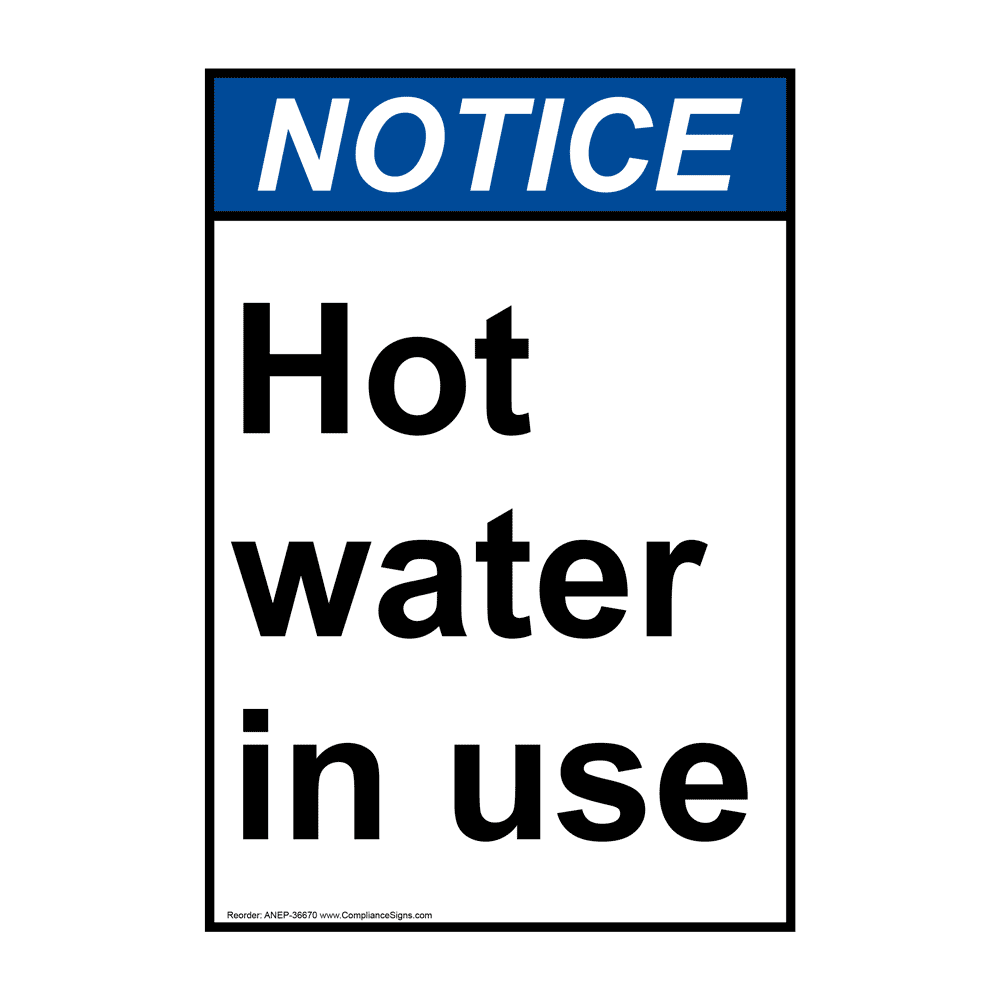 Hot Water Sign