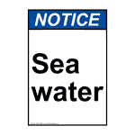 Pipeline/Utility - Water Pipeline Signs and Labels