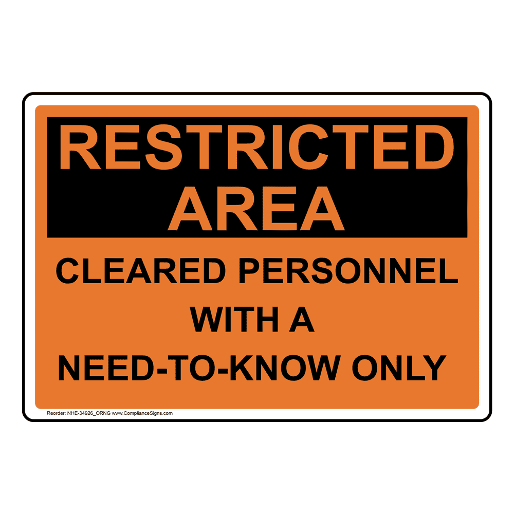 Authorized Access Only Sign