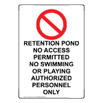 Pond Safety Signs from ComplianceSigns.com