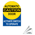 Enter/Exit - Automatic Door Signs and Labels