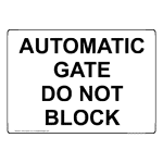 Enter/Exit - Automatic Door Signs and Labels