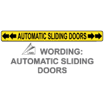 Enter/Exit - Automatic Door Signs and Labels