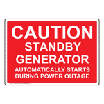 Generator Safety Signs from ComplianceSigns.com
