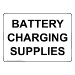 Electrical - Battery Charging Signs and Labels