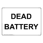 Electrical - Battery Signs and Labels