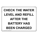 Electrical - Battery Charging Signs and Labels