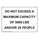 Industrial Notices - Maximum Load Capacity Signs and Labels