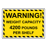Industrial Notices - Maximum Load Capacity Signs and Labels