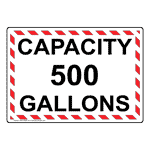 Industrial Notices - Maximum Load Capacity Signs and Labels