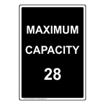 Maximum Occupancy Sign Safety Signs from ComplianceSigns.com