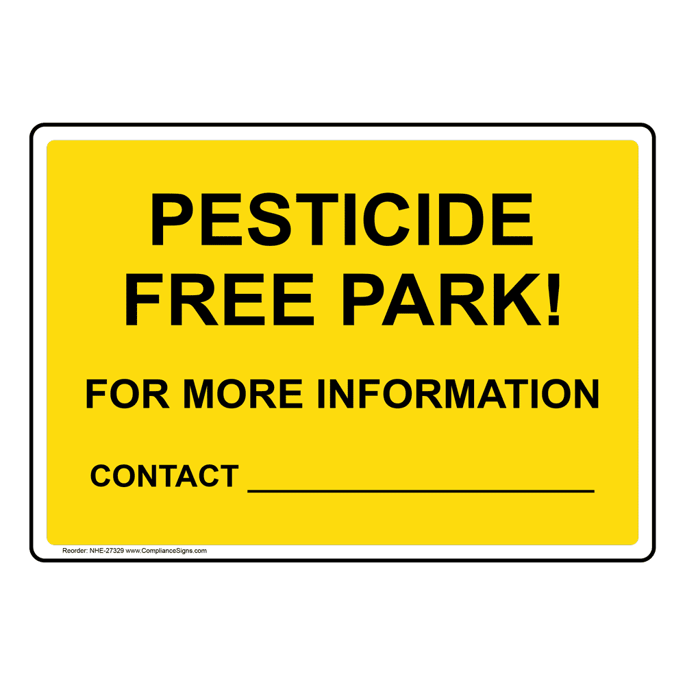 Pesticide Free Zone Sign