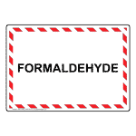 Chemical - Formaldehyde SDS Signs and Labels