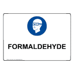 Chemical - Formaldehyde SDS Signs and Labels