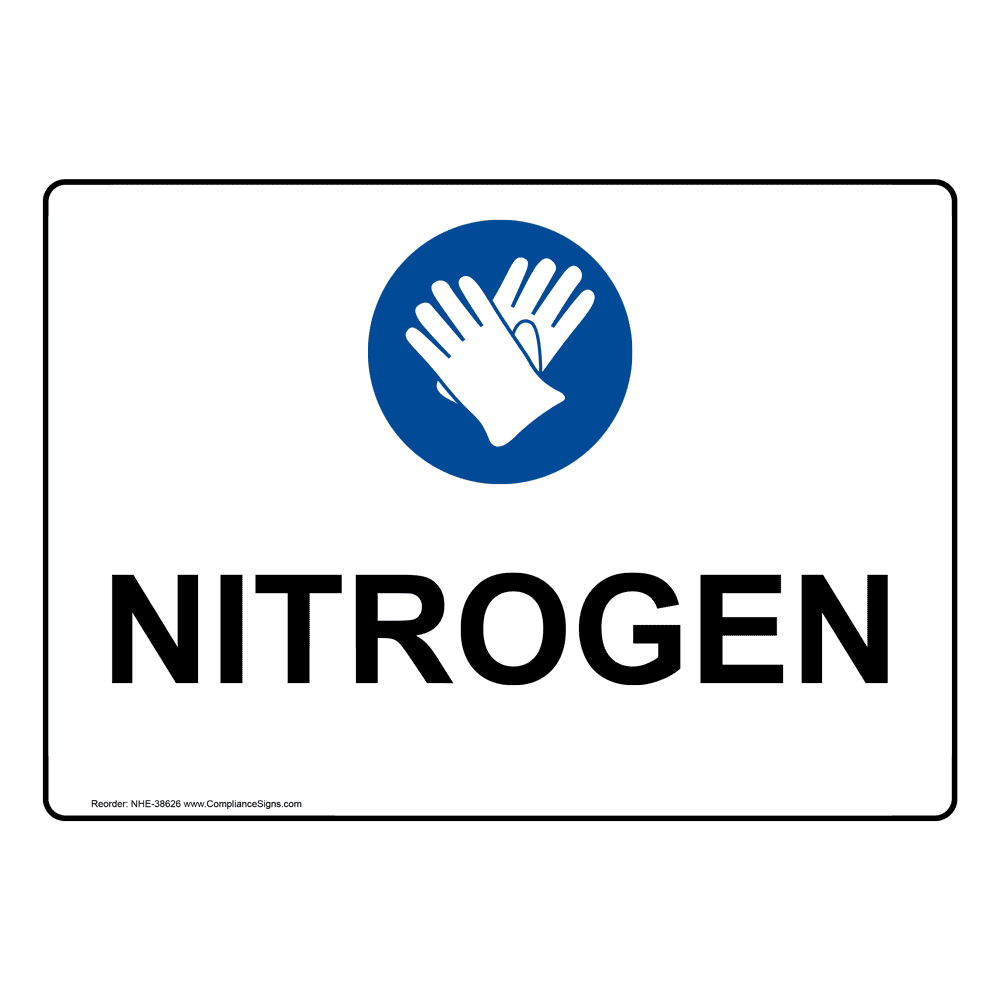Nitrogen Sign With Symbol NHE-38626