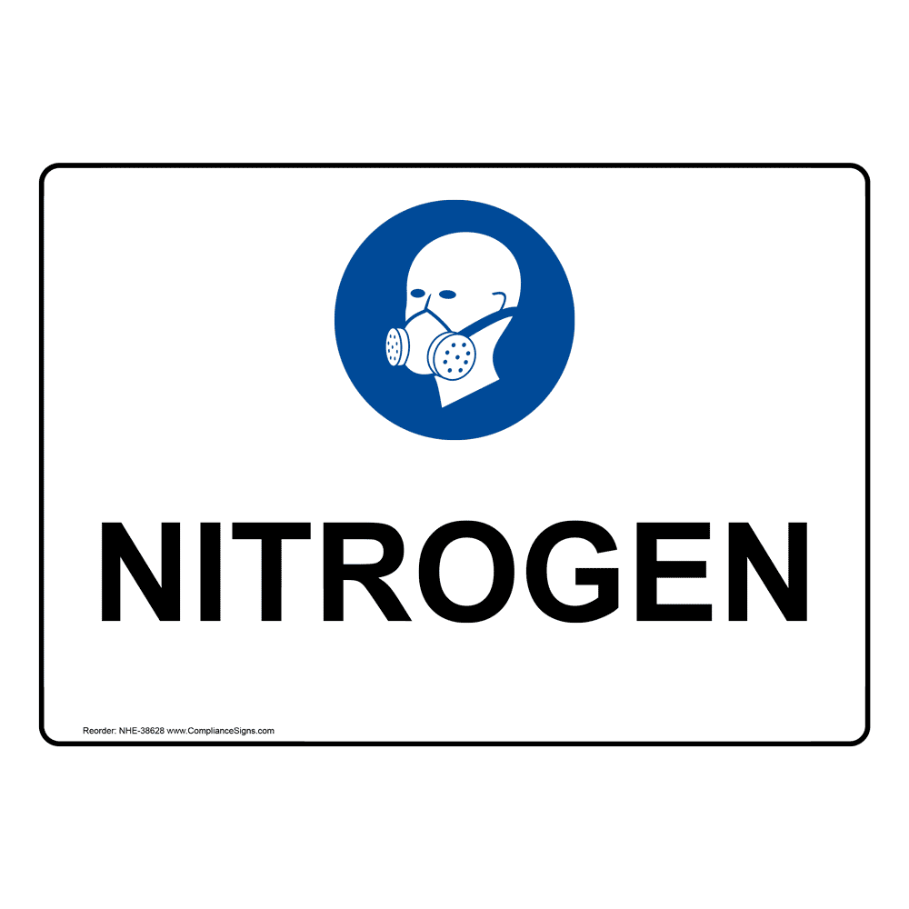 Nitrogen Sign With Symbol NHE-38628