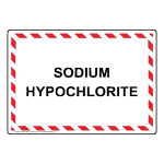 Chemical - Sodium Hypochlorite SDS Signs and Labels