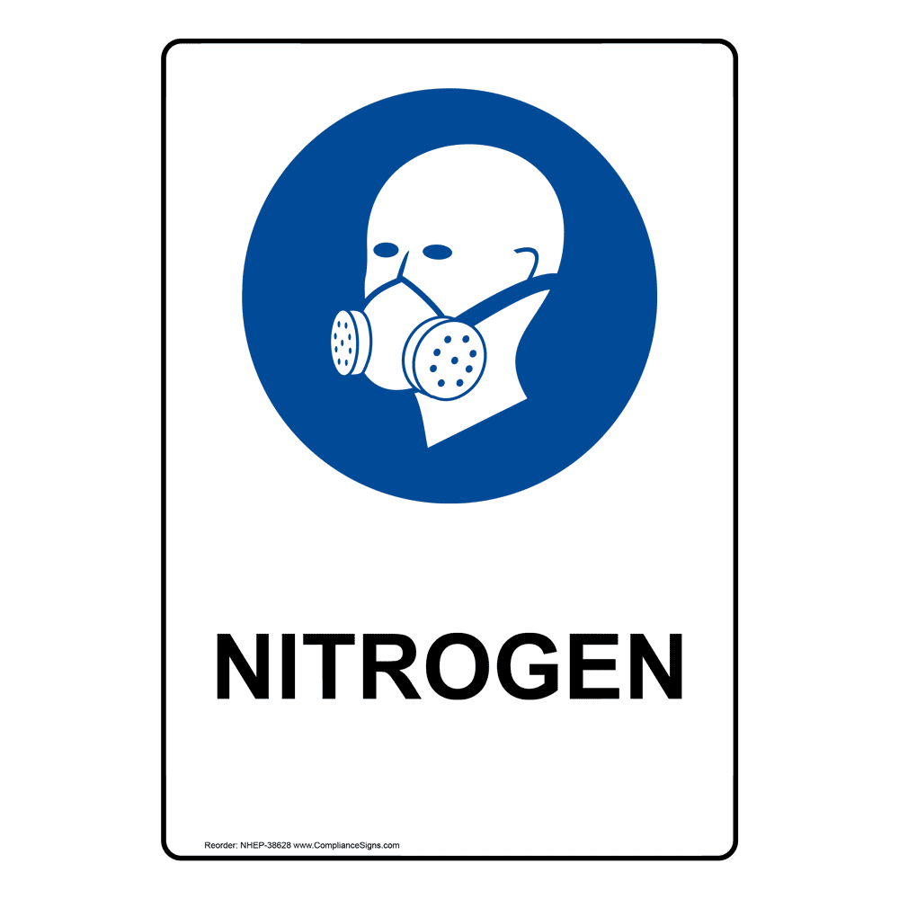 Nitrogen Sign With Symbol NHE-38628