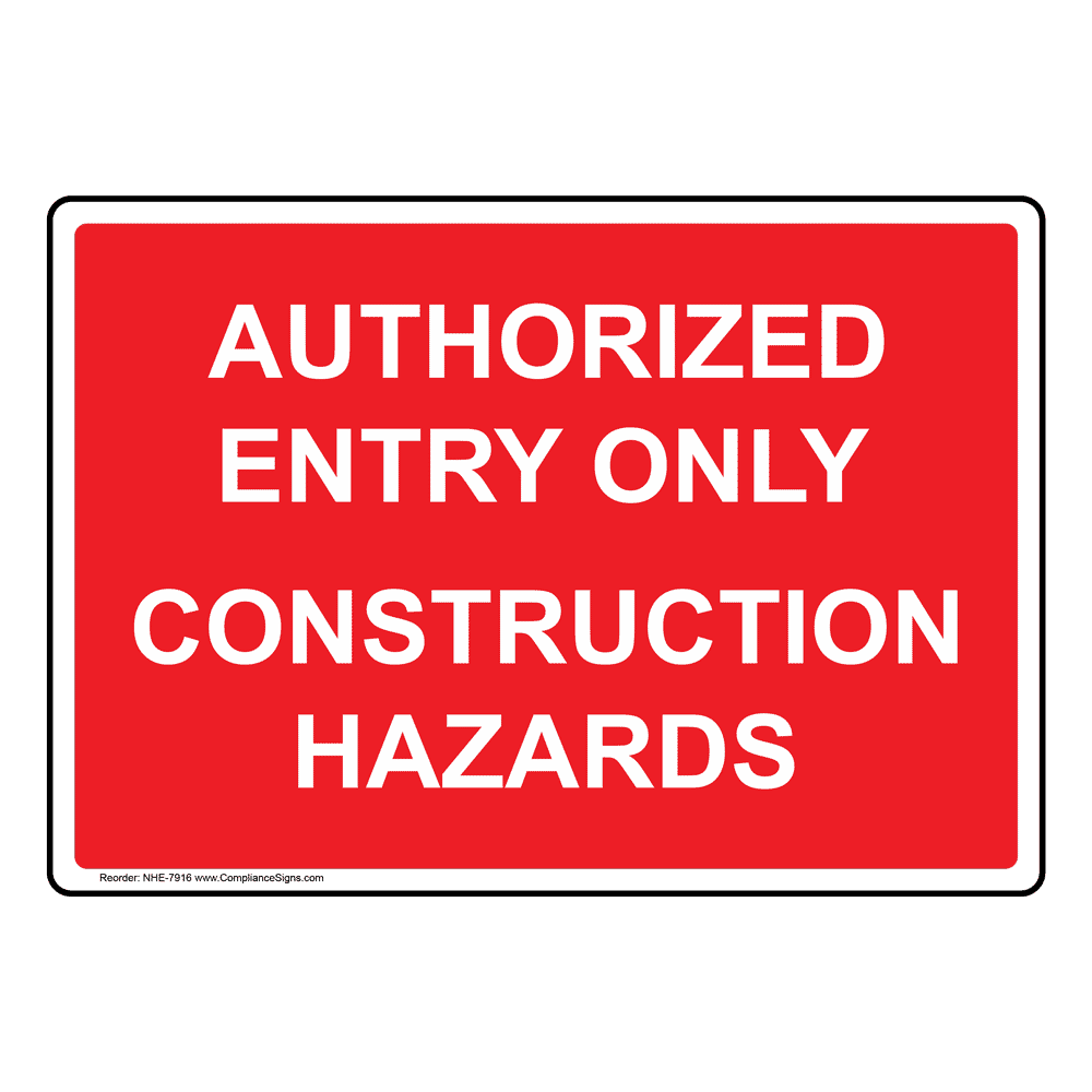 Construction Warning Signs Symbols