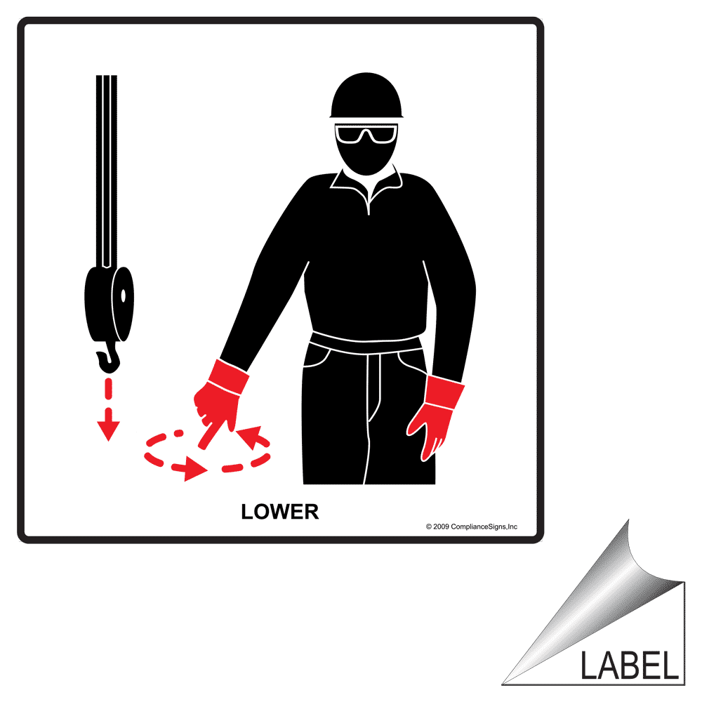 Lower Label CRANE-423 Crane Hand Signals