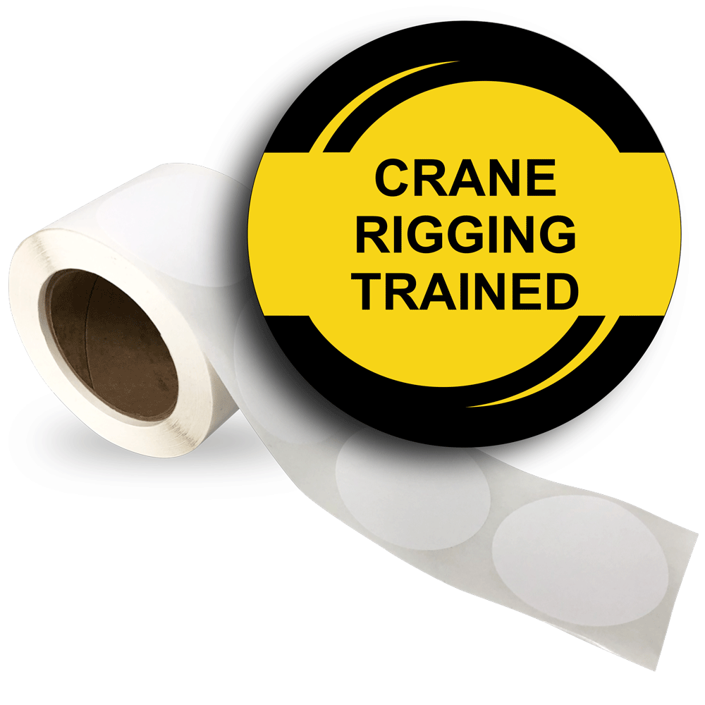 Crane Rigging Trained Roll Label LDRE-26570_YLW