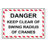Industrial Notices - Crane Safety Signs and Labels