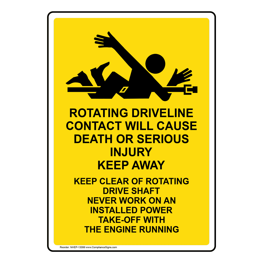 Portrait Outrigger Will Cause Serious Crushing Sign NHEP-13095 Worksite