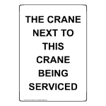 Industrial Notices - Crane Safety Signs and Labels