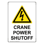 Industrial Notices - Crane Safety Signs and Labels